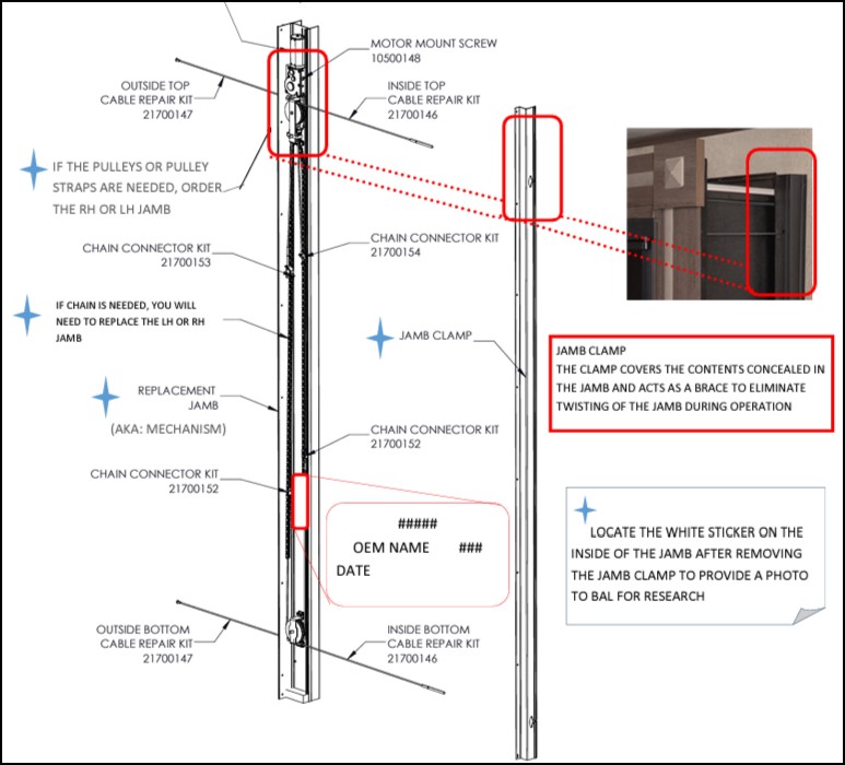 CHAIN ASSEMBLIES FOR EXACT SLIDE G5.5 – BAL RV Products